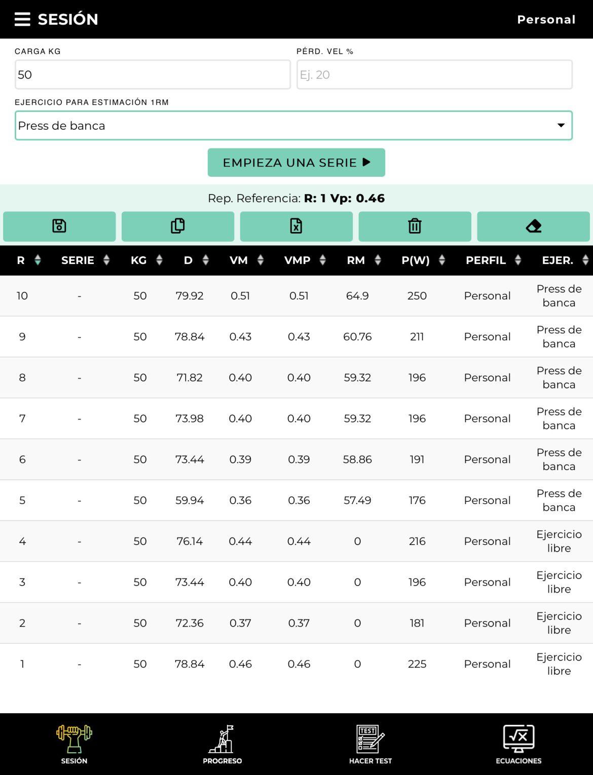 Entrenamiento de fuerza por velocidad con ADR ENCODER ¿qué puede ...